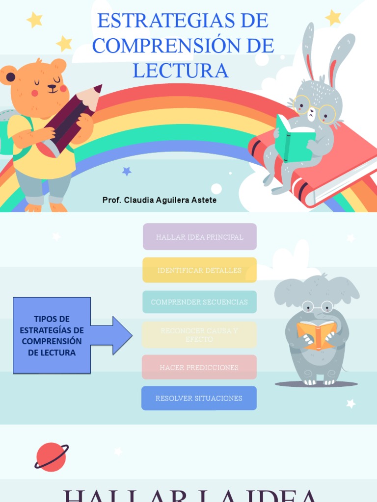 Estrategias de Comprensión de Lectura I | PDF