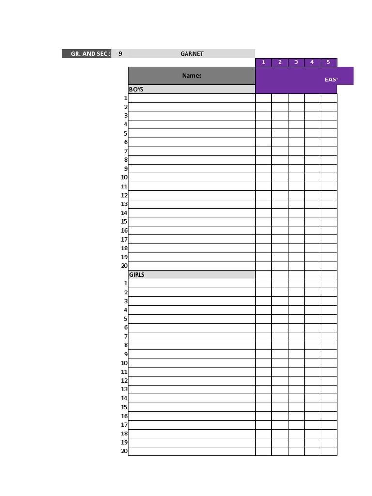 Brain Challenge Score Sheet UPDATED | PDF