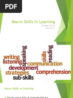 5 Macro Skills | PDF | Communication | Language Acquisition