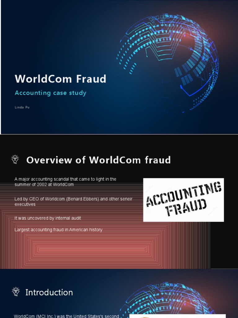 WorldCom Accounting Fraud Case | PDF | Corporations | Financial Economics