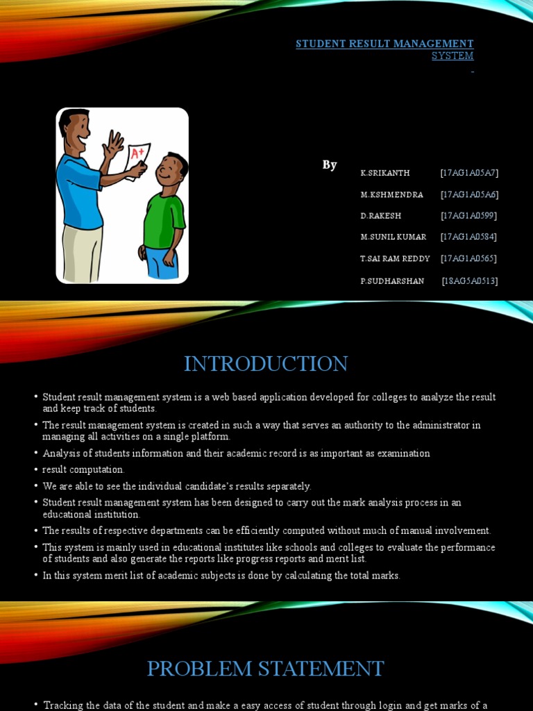Student Result Management System Overview | PDF | Databases | World ...