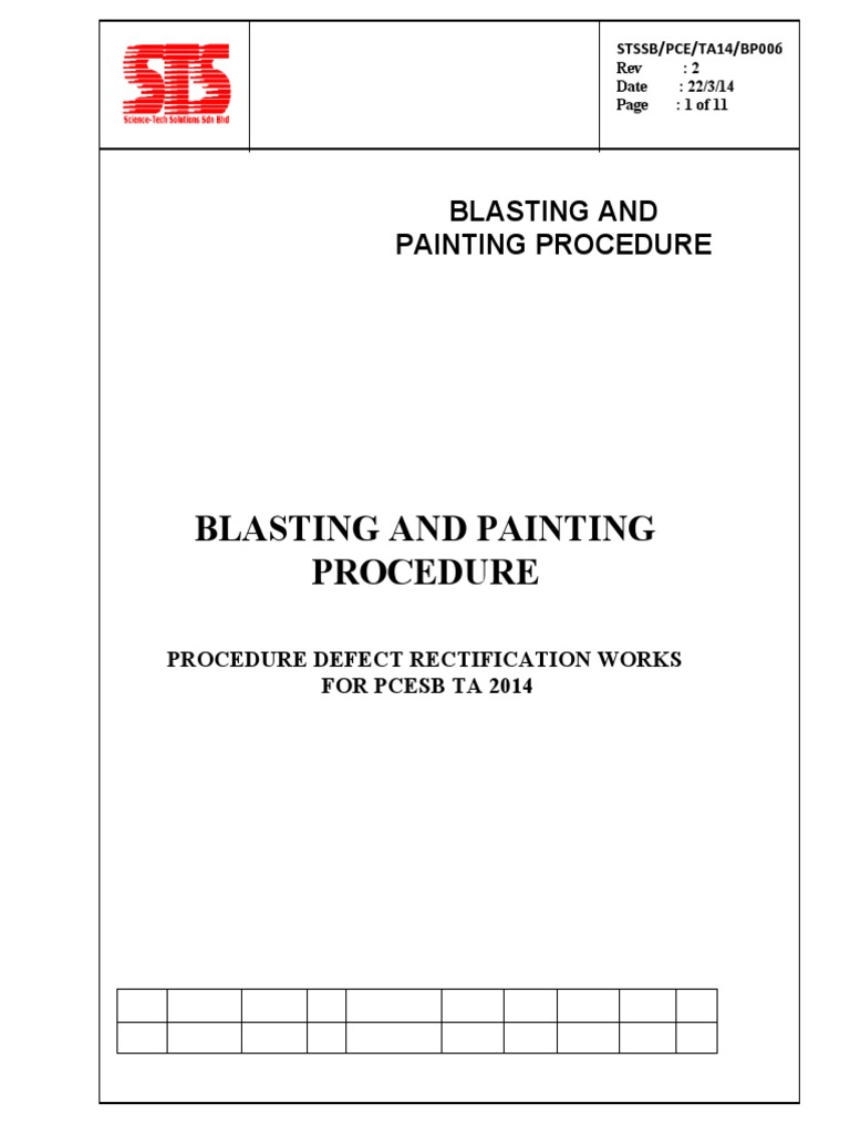 Blasting and Painting Standards Guide | PDF | Paint | Specification ...