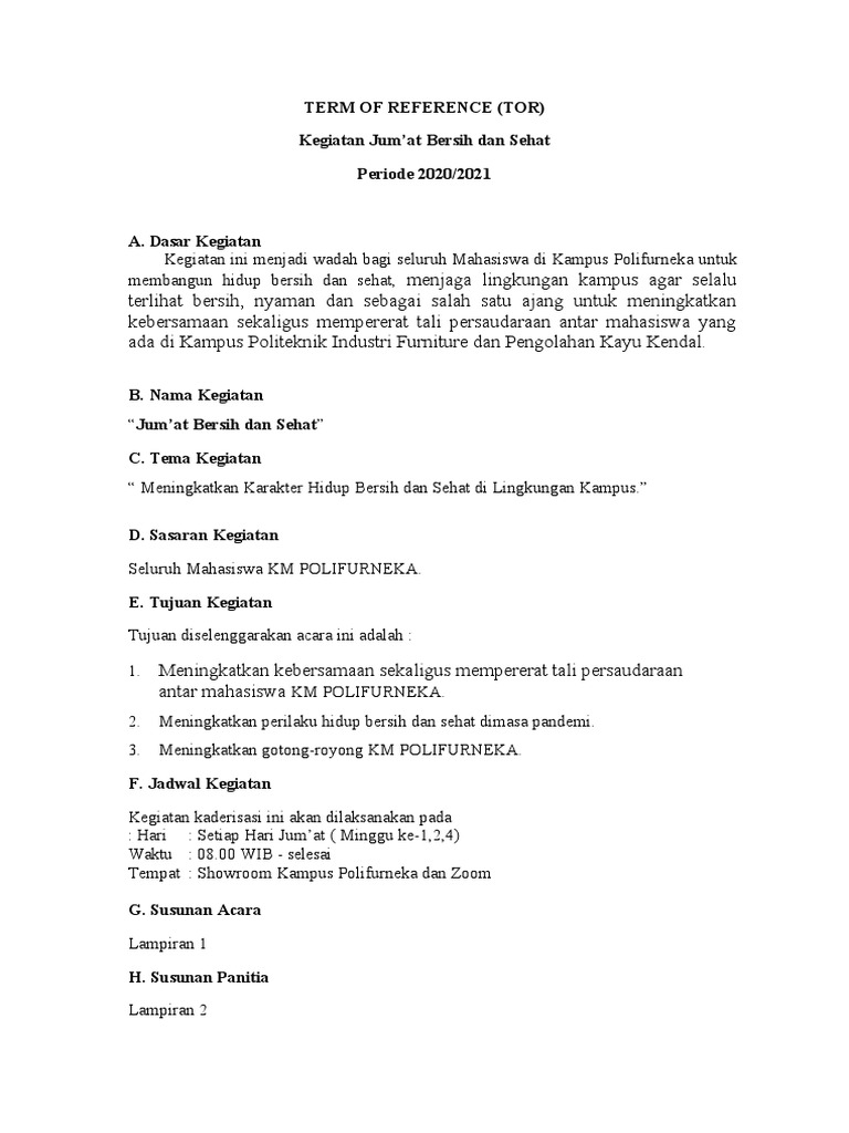 Term of Reference (Police) Fiks | PDF