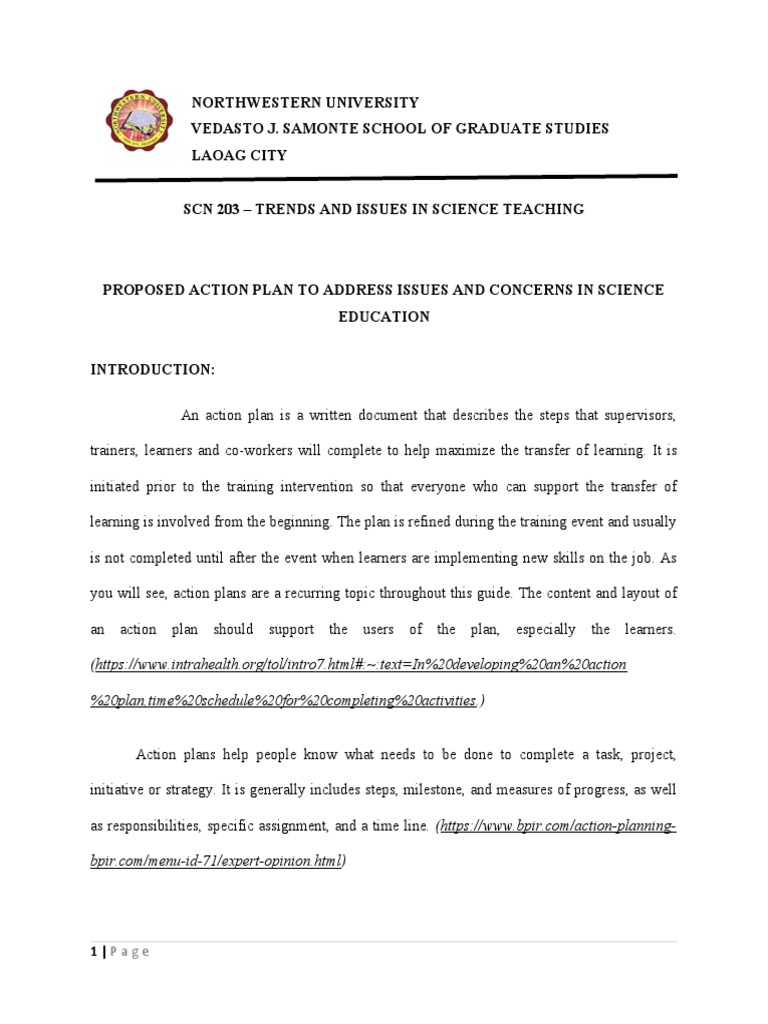 Improving Science Education Through Strategic Planning | PDF | Science ...