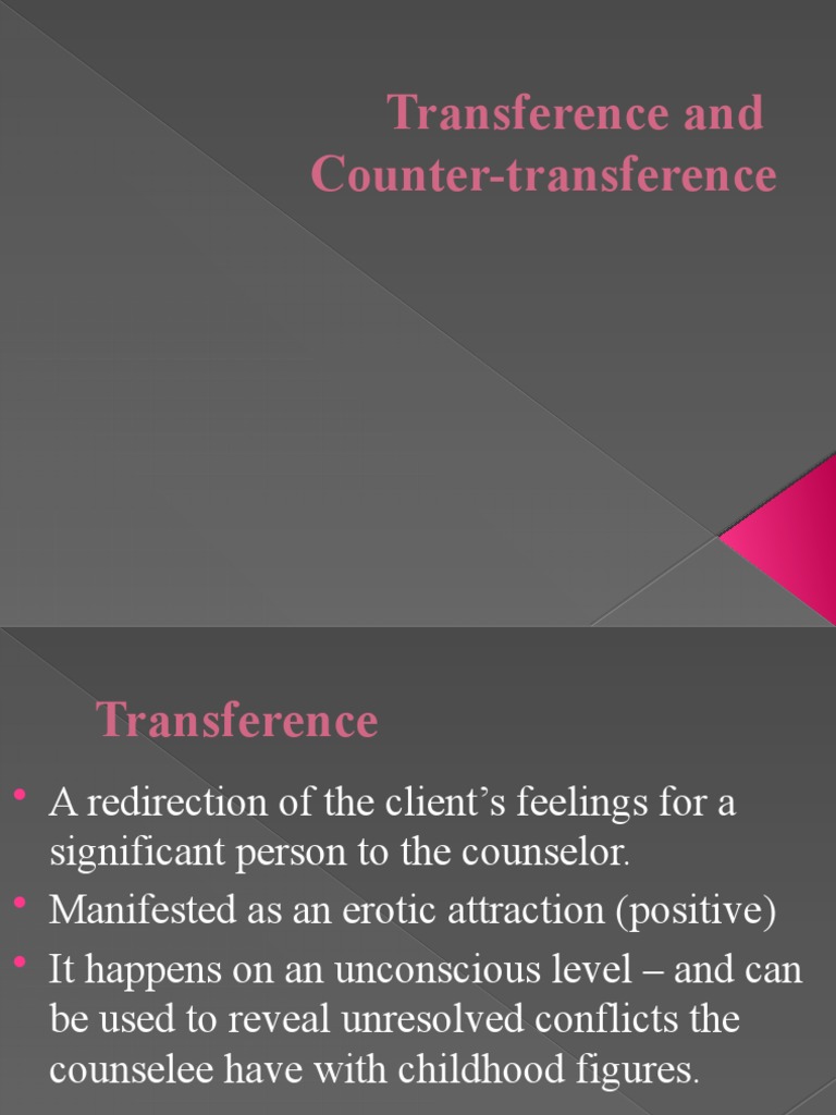 Transference and Counter-Transference | PDF