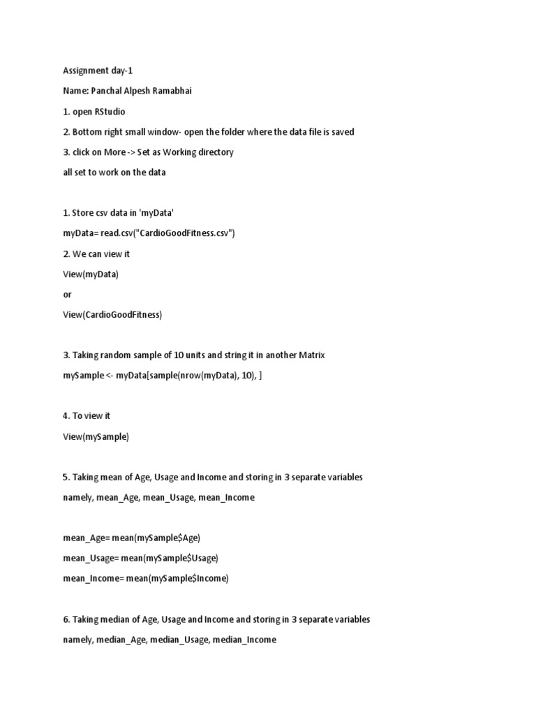 Assignment Day1 - Alpesh Panchal | PDF