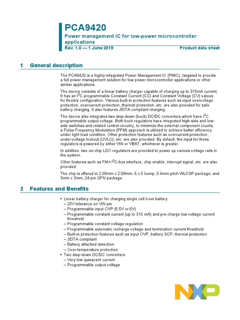 1 General Description: Power Management IC For Low-Power ...