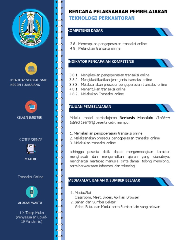 RPP 8 Transaksi Online | PDF