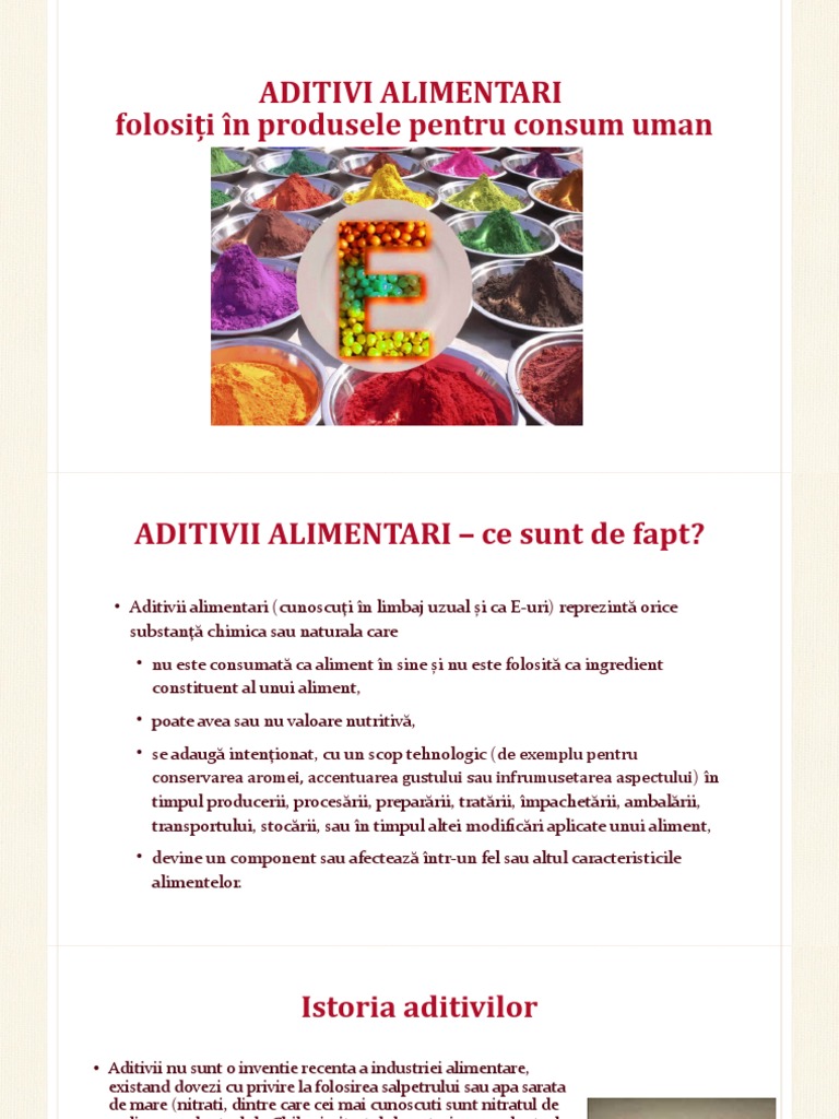 Aditivi Alimentari | PDF