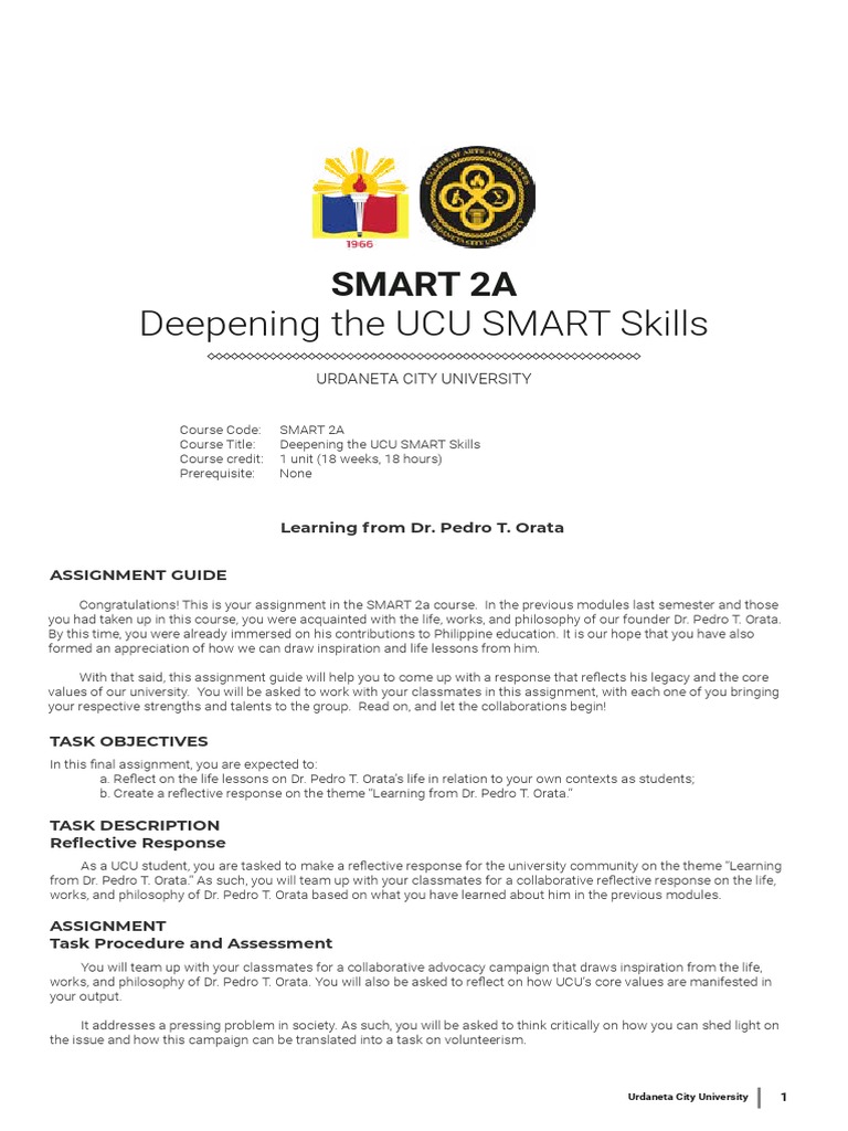 SMART 2A Assignment Guide | PDF | Rubric (Academic) | Human Nature