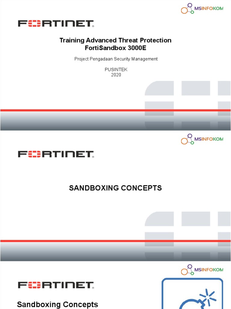 Training Fortisandbox | PDF
