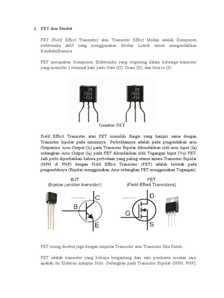 Pengertian FET Dan MOSFET | PDF | Teknologi & Rekayasa