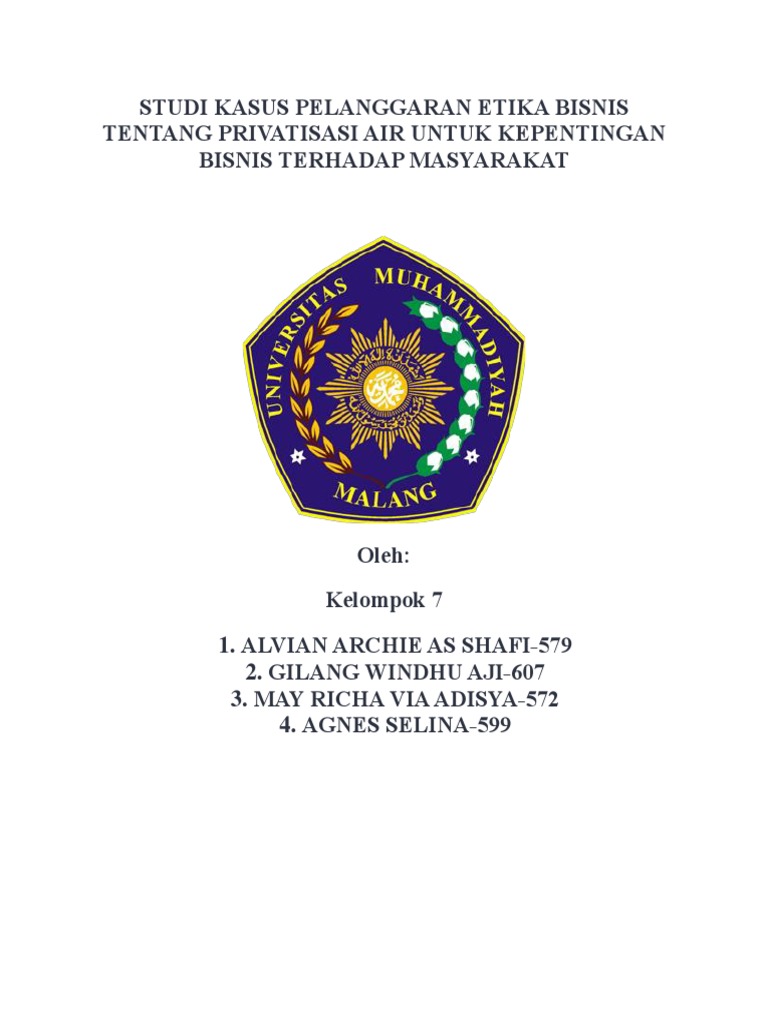 Studi Kasus Etika Bisnis Kelompok 7 | PDF | Bisnis
