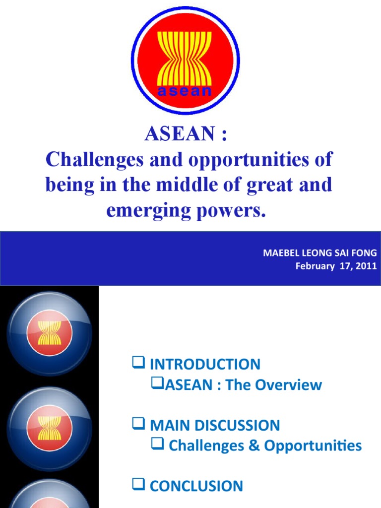 ASEAN - Challenges & Opportunity | PDF | International Relations ...