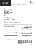 Sample RTI Applications English | PDF | Employment | Government Information