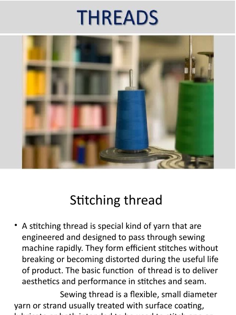 Sewing Thread | PDF | Yarn | Fibers
