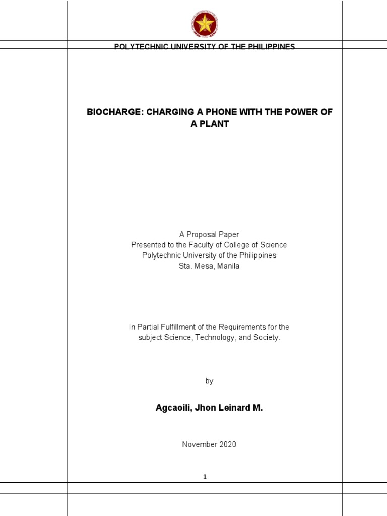 PUP Research Template | PDF | Electrochemistry | Photosynthesis