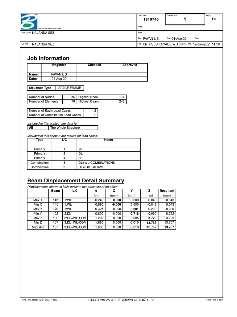Unitised Facade With Acp | PDF | Beam (Structure) | Mechanical Engineering