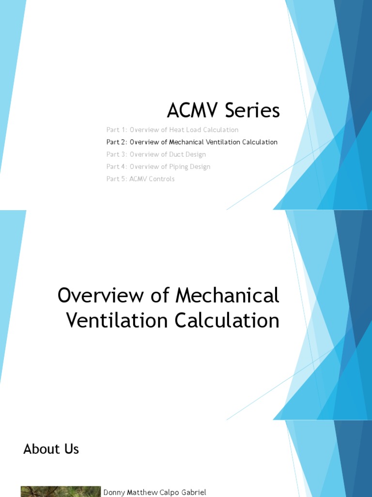 Overview of Ventilation Calculation | PDF | Ventilation (Architecture ...