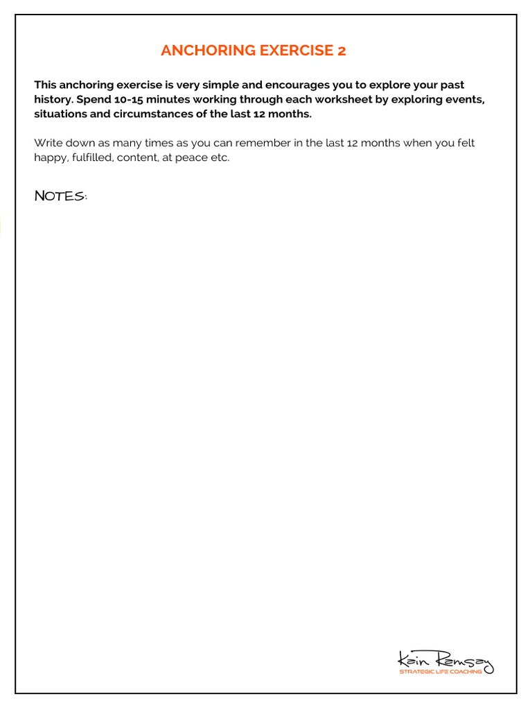 Anchoring Exercise 2 | PDF