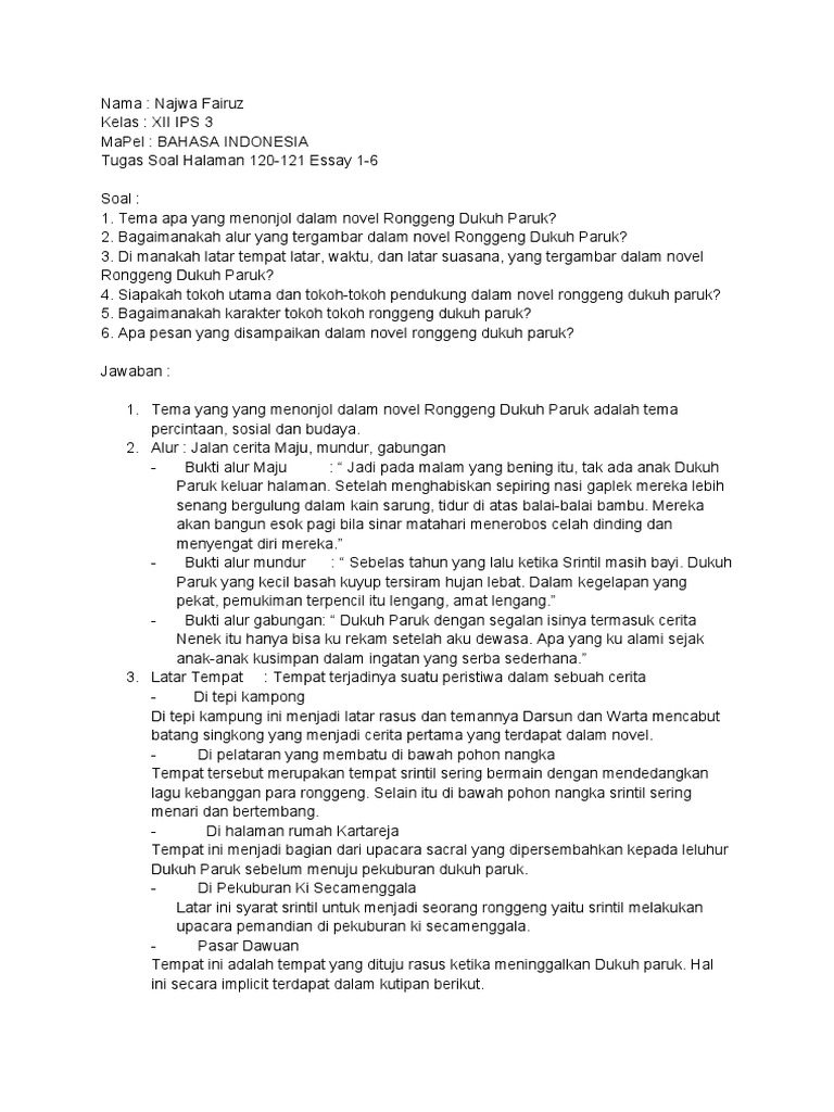 Tugas Bindo | PDF | Puisi | Fiksi Umum