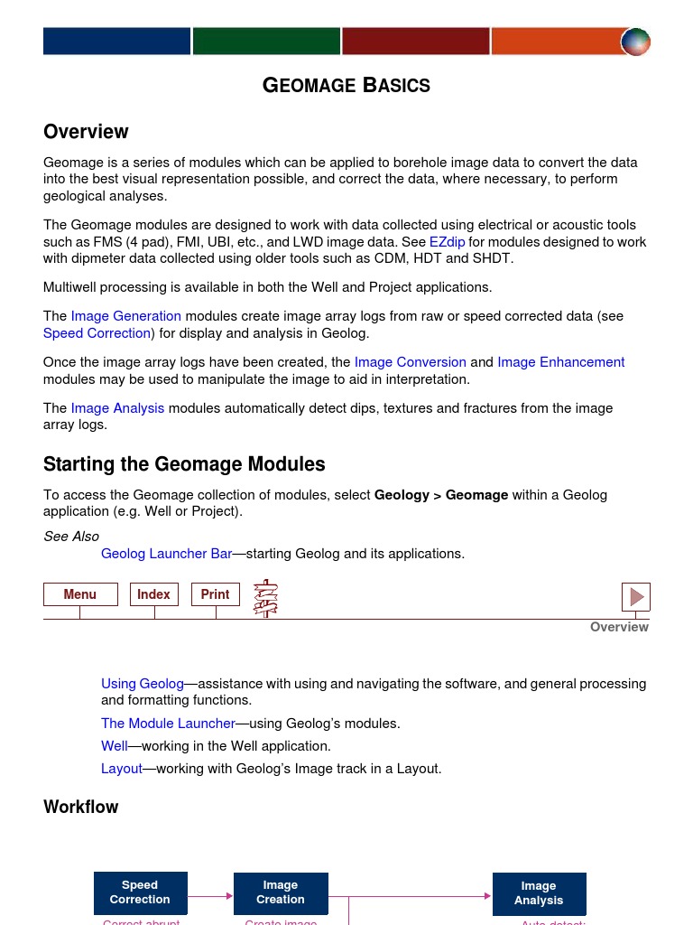 Geomage 01 Basics | PDF | Data | Software