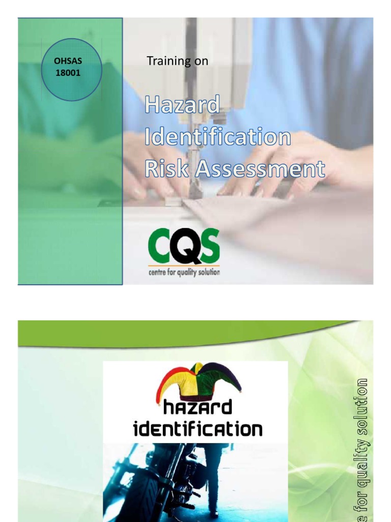 Training On HIRA | PDF | Hazards | Occupational Safety And Health