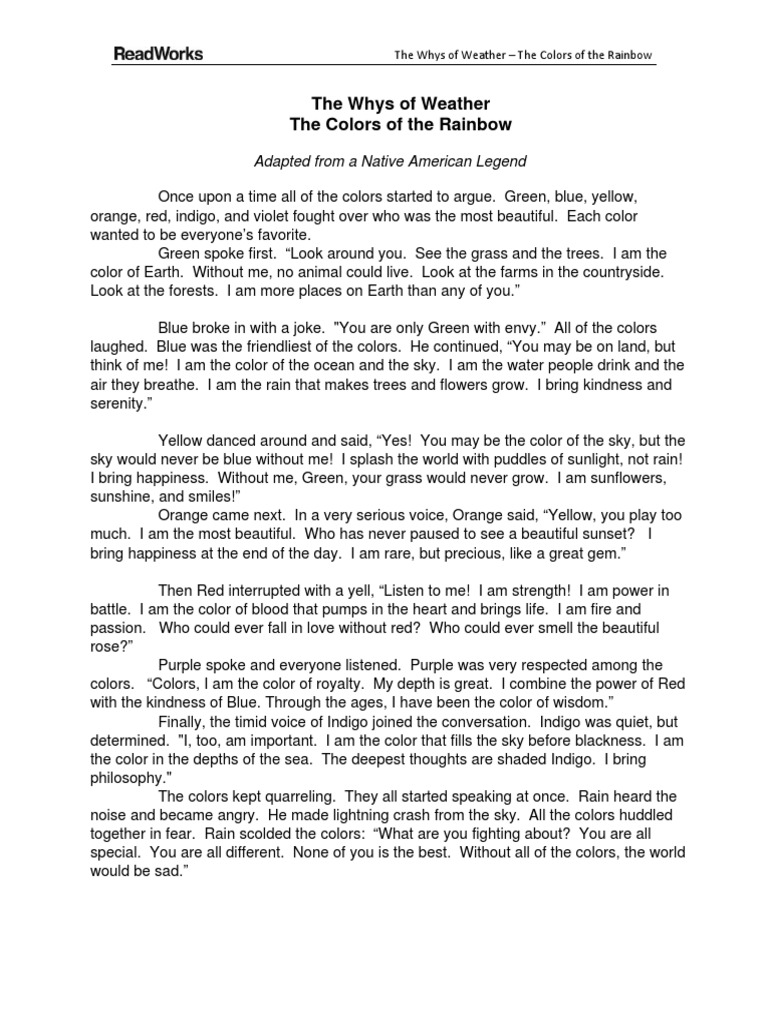 380 The Whys of Weather The Colors of The Rainbow 0 | PDF