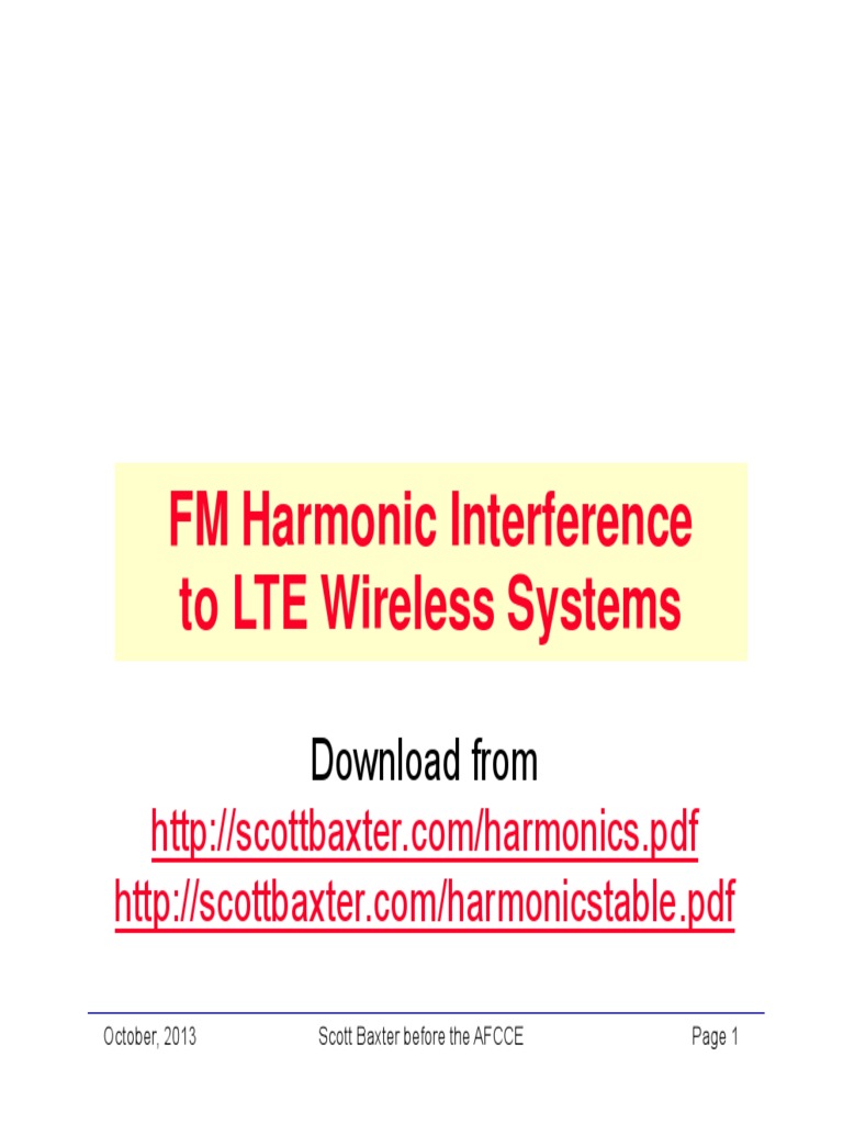 ScottBaxter Harmonics | PDF | Orthogonal Frequency Division ...