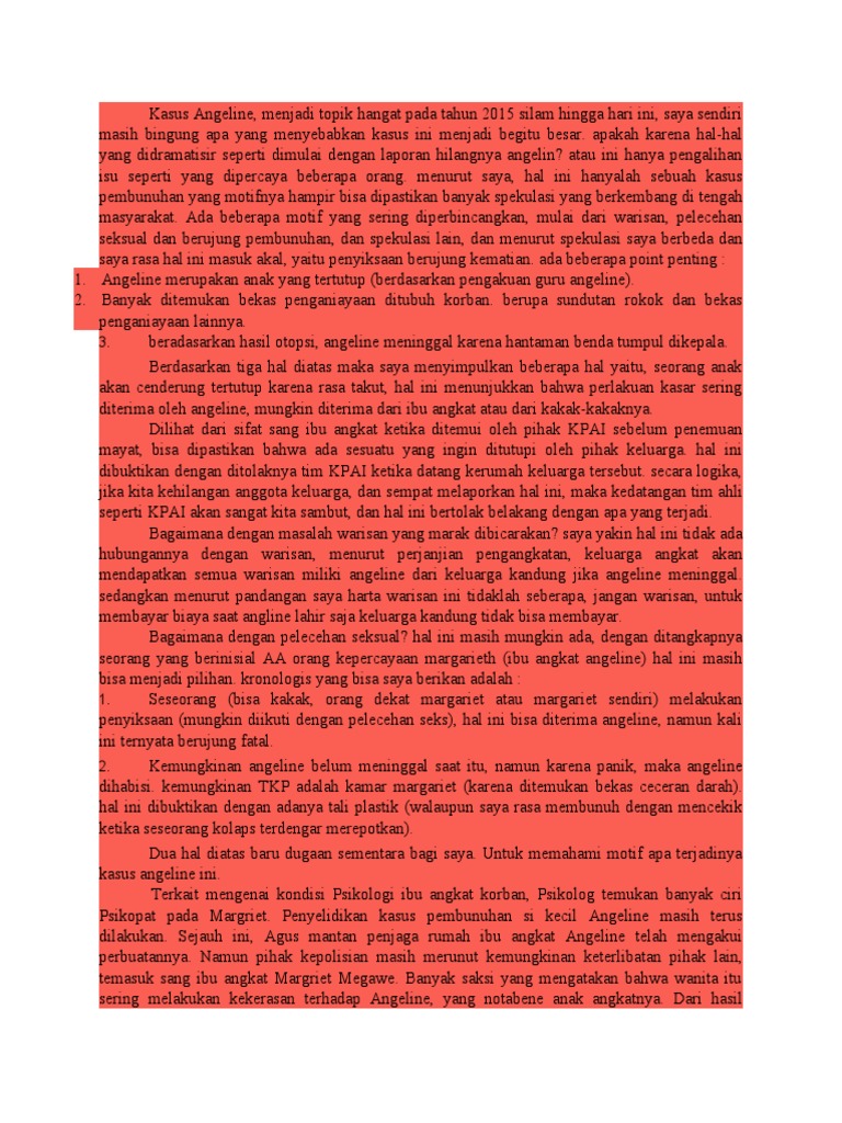 Kasus Angeline | PDF