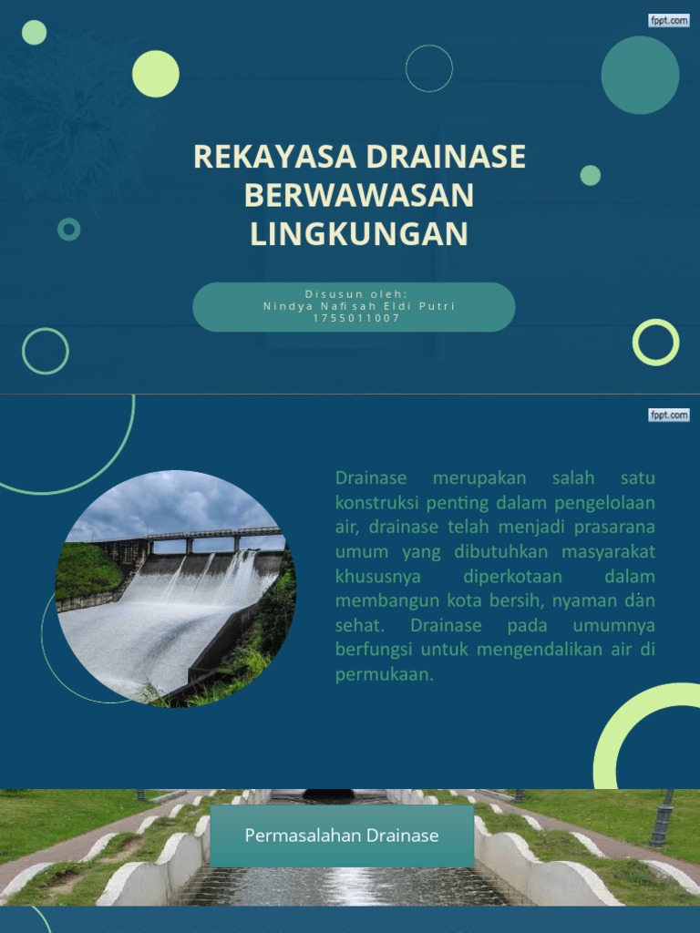 Rekayasa Drainase Lingkungan | PDF