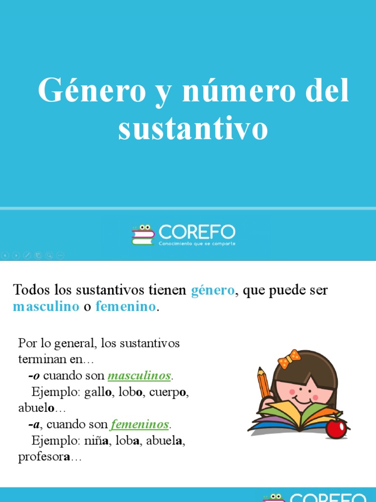 Género y Número Del Sustantivo | PDF