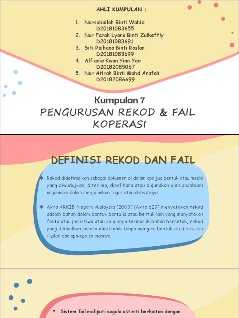 Kump 7-Pengurusan Rekod & Fail | PDF