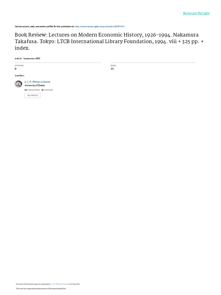 Book Review: Modern Economic History | PDF | Finance & Money Management ...