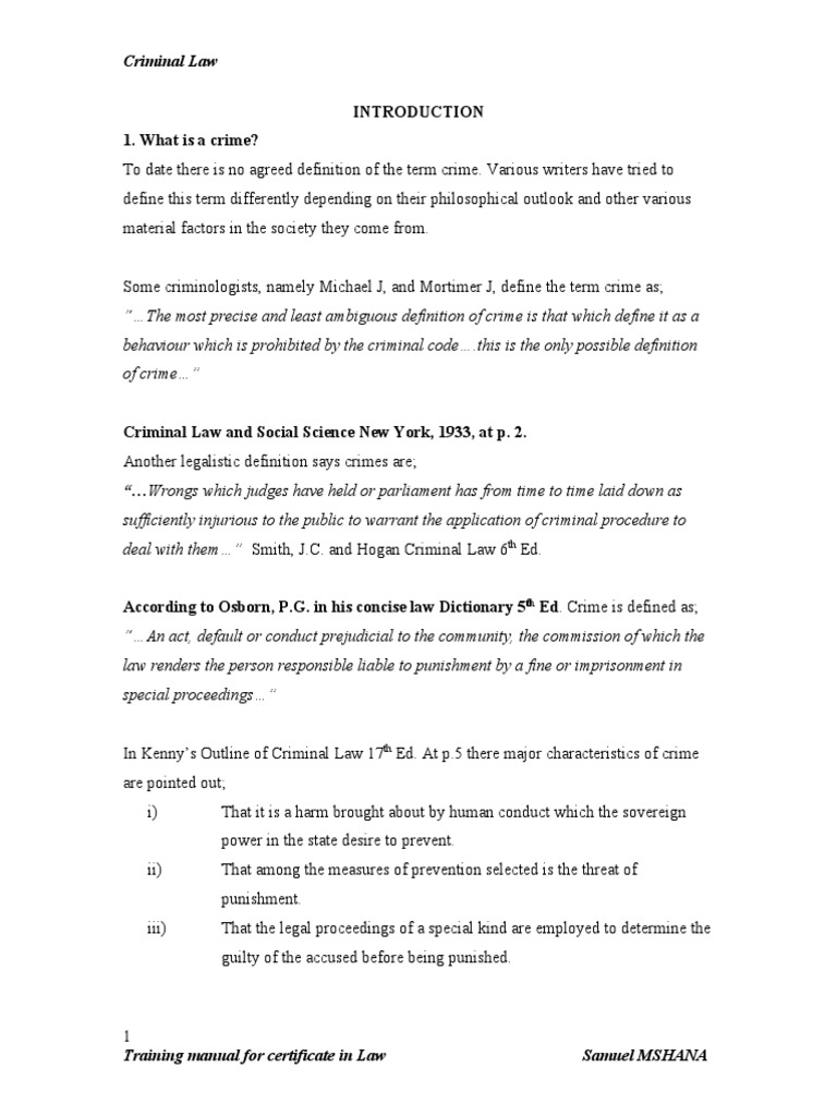 Criminal Law Notes-1-1-1 | PDF | Burden Of Proof (Law) | Criminal Law