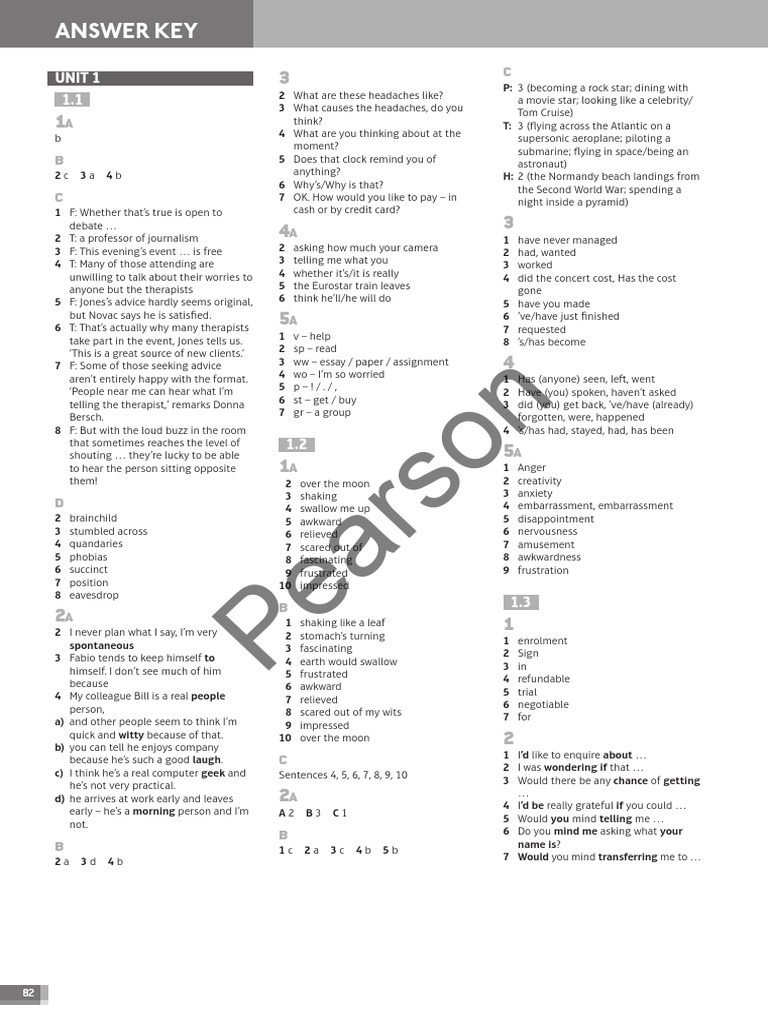 So Upper Interm WB Key | PDF | Nature