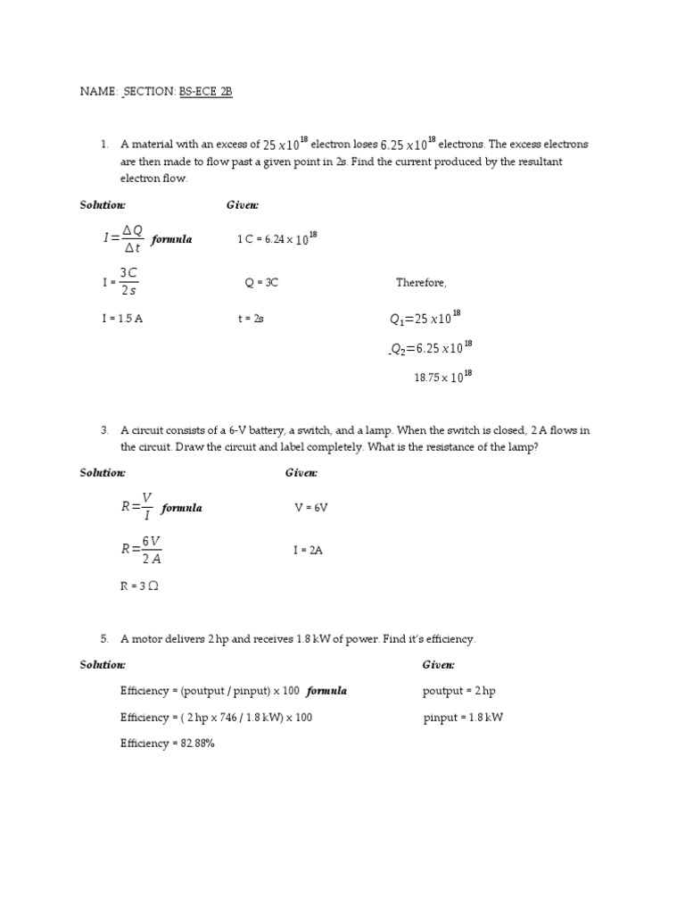 Machines Ece Class Samples | PDF | Electrical Resistance And ...