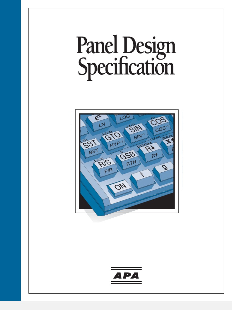 Panel Design Specification | PDF | Plywood | Wood