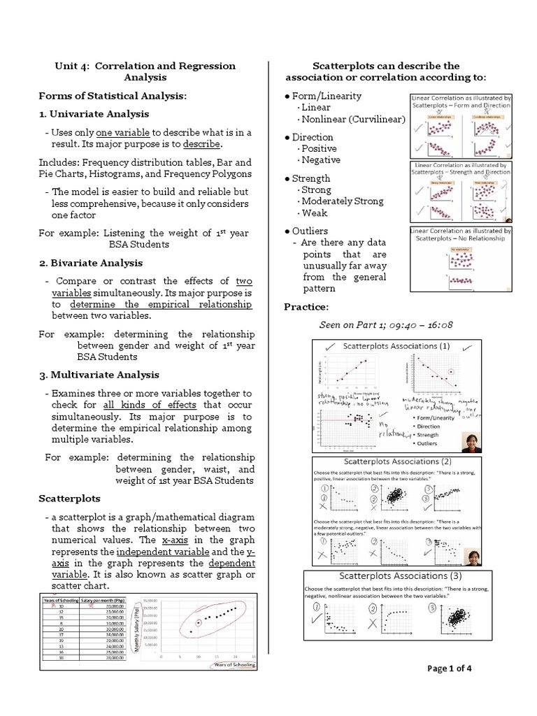 Correlation and Regression Analysis Guide | PDF | Regression Analysis ...