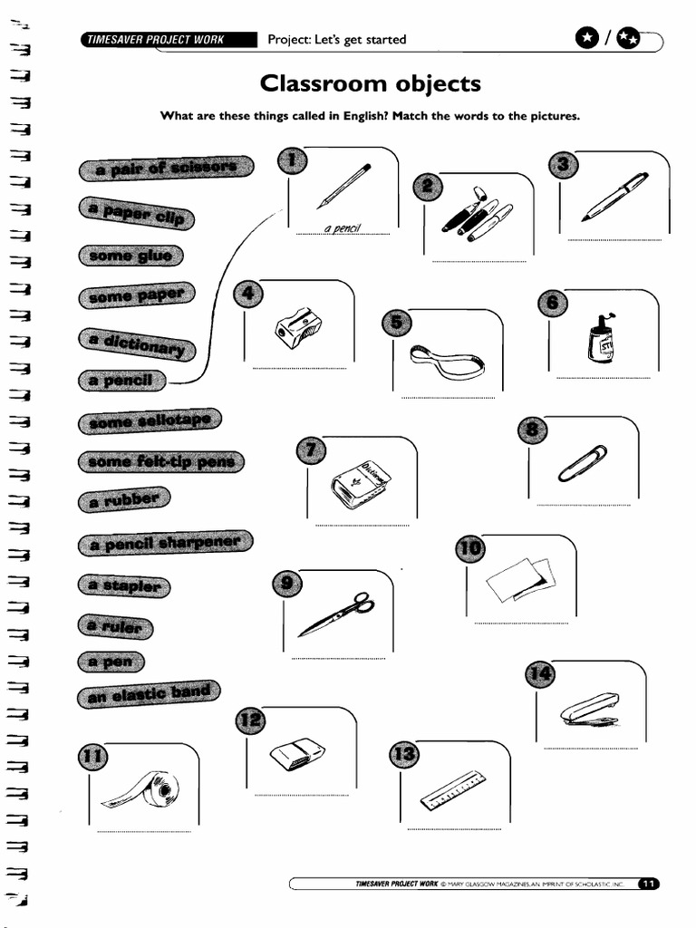 Teaching Resources-Timesaver Project Work - Classroom Objects | PDF