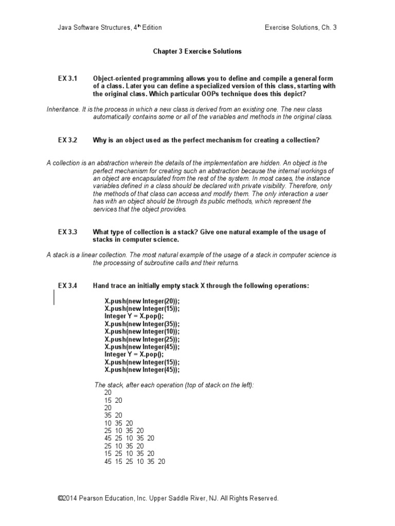Chap03 Ex Solutions Pdf Object Oriented Programming Class Computer Programming 7546