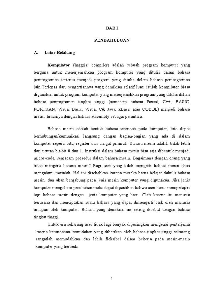 Teknik Kompilasi | PDF