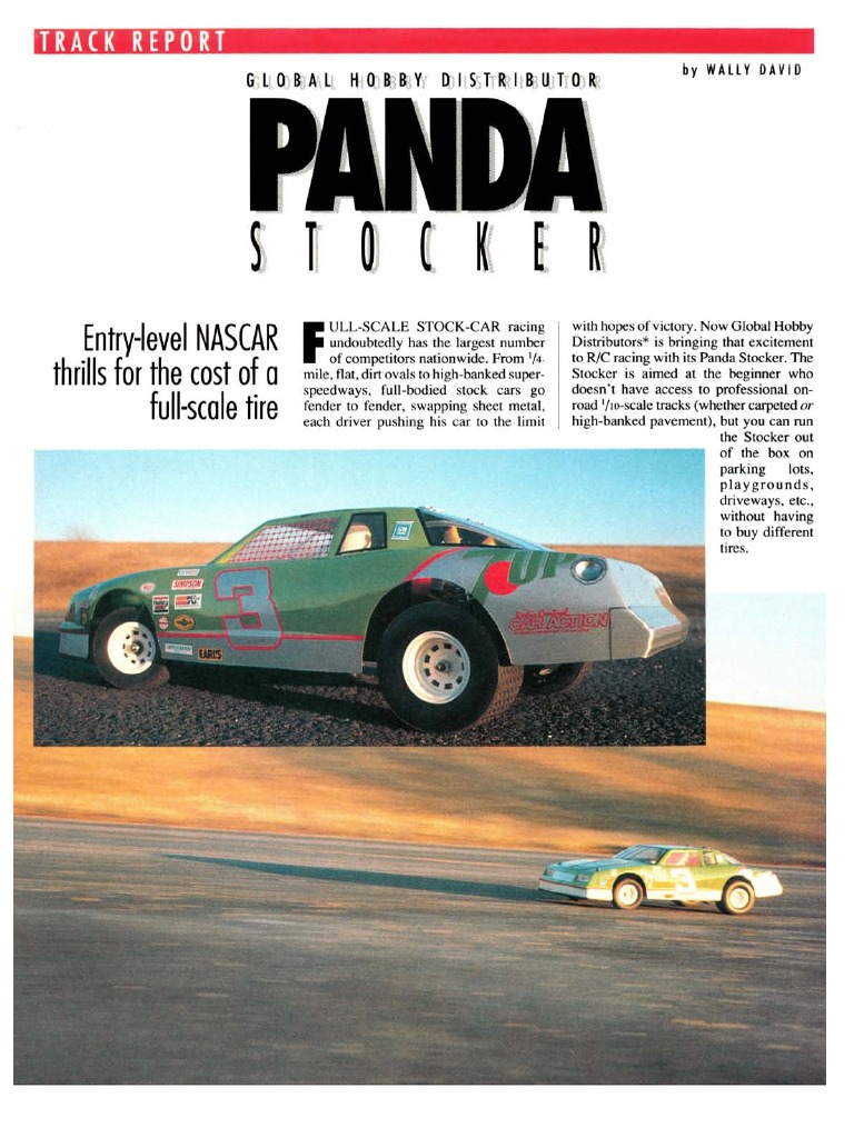 Panda Stocker Review - Rcca-August-1989 | PDF | Stock Car Racing ...