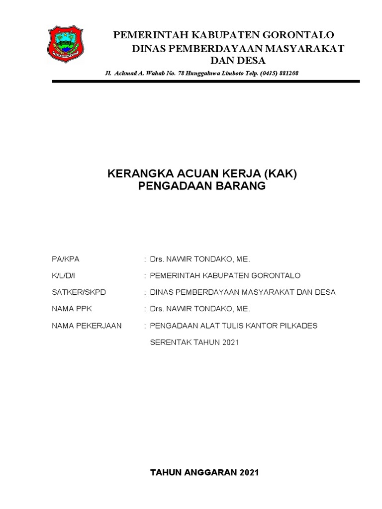 KAK - ATK Pilkades 2021 | PDF