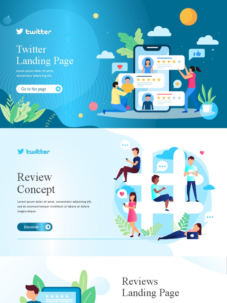 Template Powerpoint Twitter - PPT - Template | PDF | Market (Economics ...
