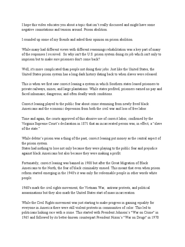 Rough Script | PDF | Private Prison | Prison