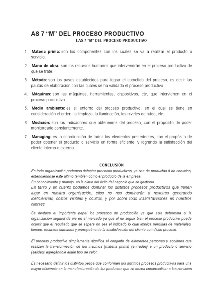 7m de Los Procesos | PDF | Gestión de recursos humanos | Empresas