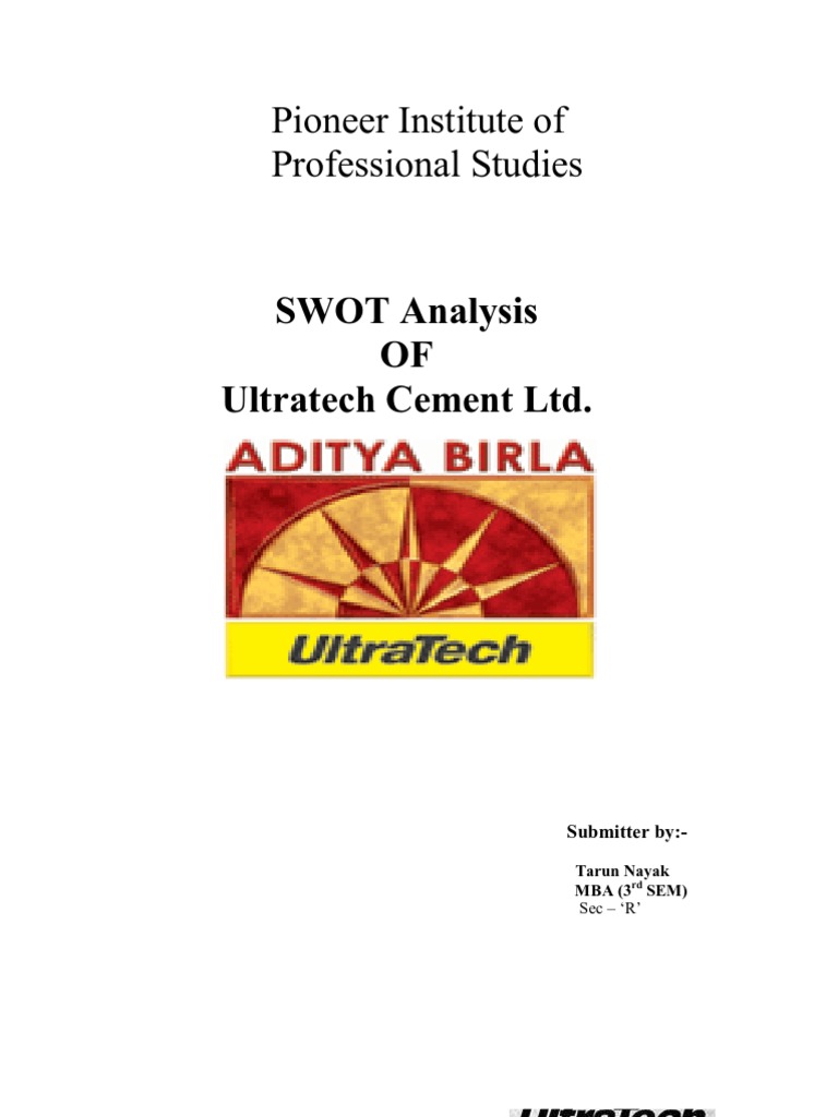 Swot Analysis of Ultratech Cement Limited | PDF