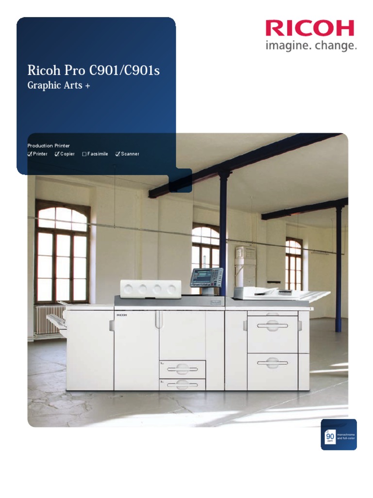 Ricoh Pro C901/C901s: Graphic Arts + | PDF | Image Scanner | Printer ...