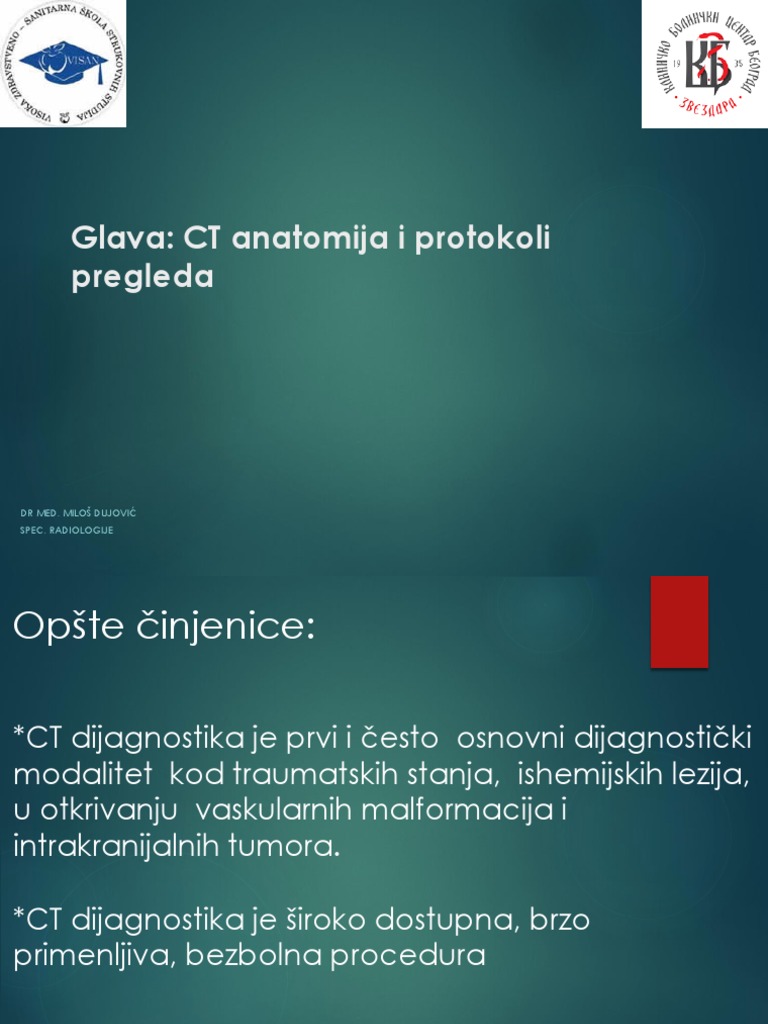 2.glava - CT Anatomija I Protokoli Pregleda PDF | PDF